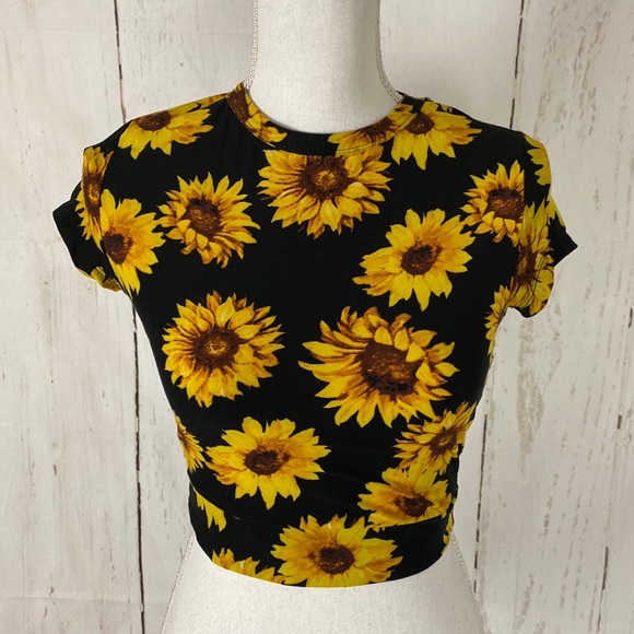 Faded Rose | Tops | Sunflower Crop Top | Poshmark